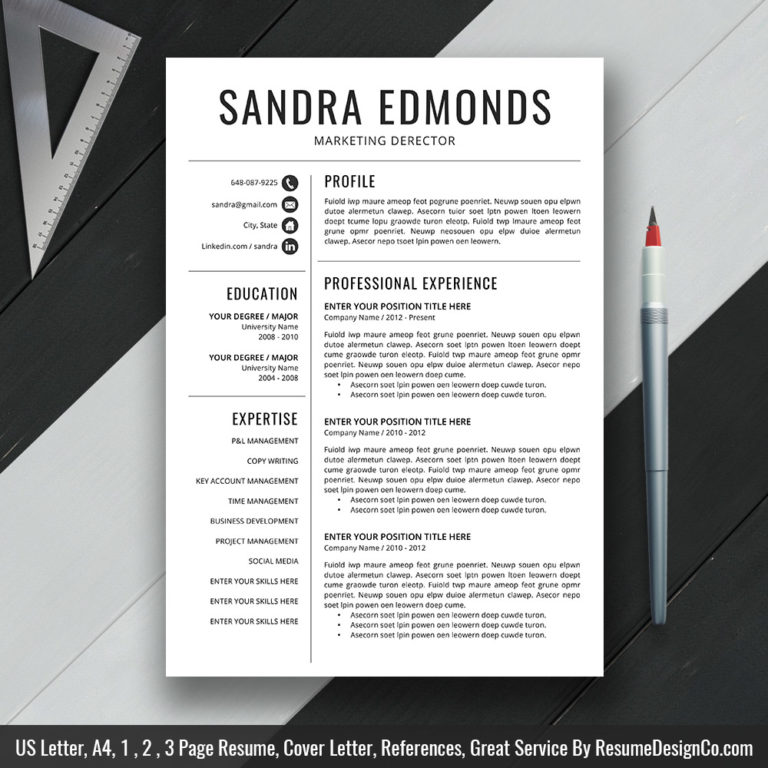 ResumeDesignCo.com – Professional Resume Templates and Simple Planner ...