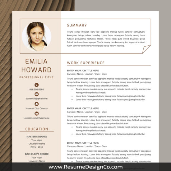 ResumeDesignCo.com – Professional Resume Templates and Simple Planner ...