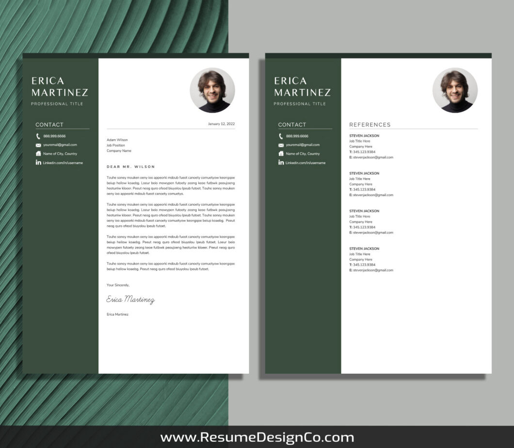 Professional Simple Resume Template, MS Word Resume Template, Clean ...