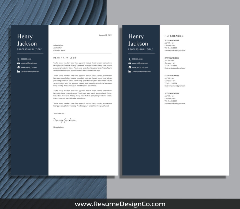 Resume Template, CV Template, MS Word, Simple and Modern Resume ...