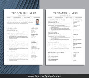 Minimalist Resume Template, CV Template, MS Word Resume, Clean Simple ...